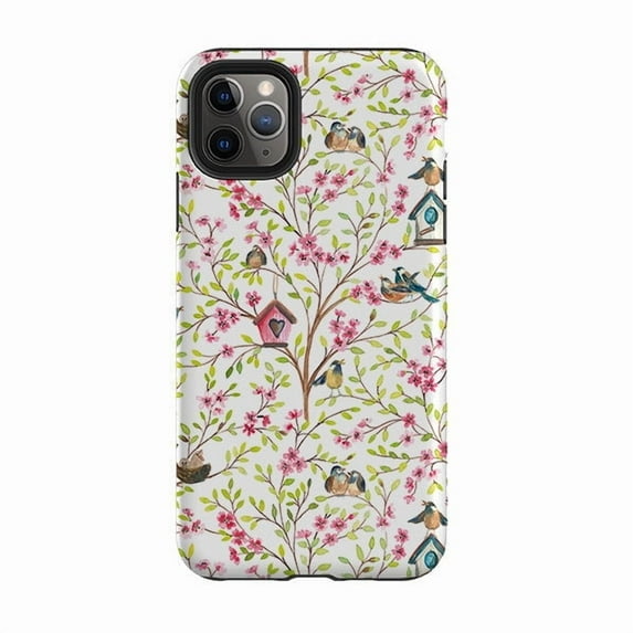 Botanical Spring Floral Nature Pattern Art iPhone Case 17 16 15 14 13 ...