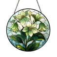 Botanical Star Flower Glass Suncatcher Hanging Window Nature Style ...