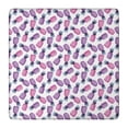 Botanical Tablecloth Tropical Flower and Leaves Design Waterproof Squa ...