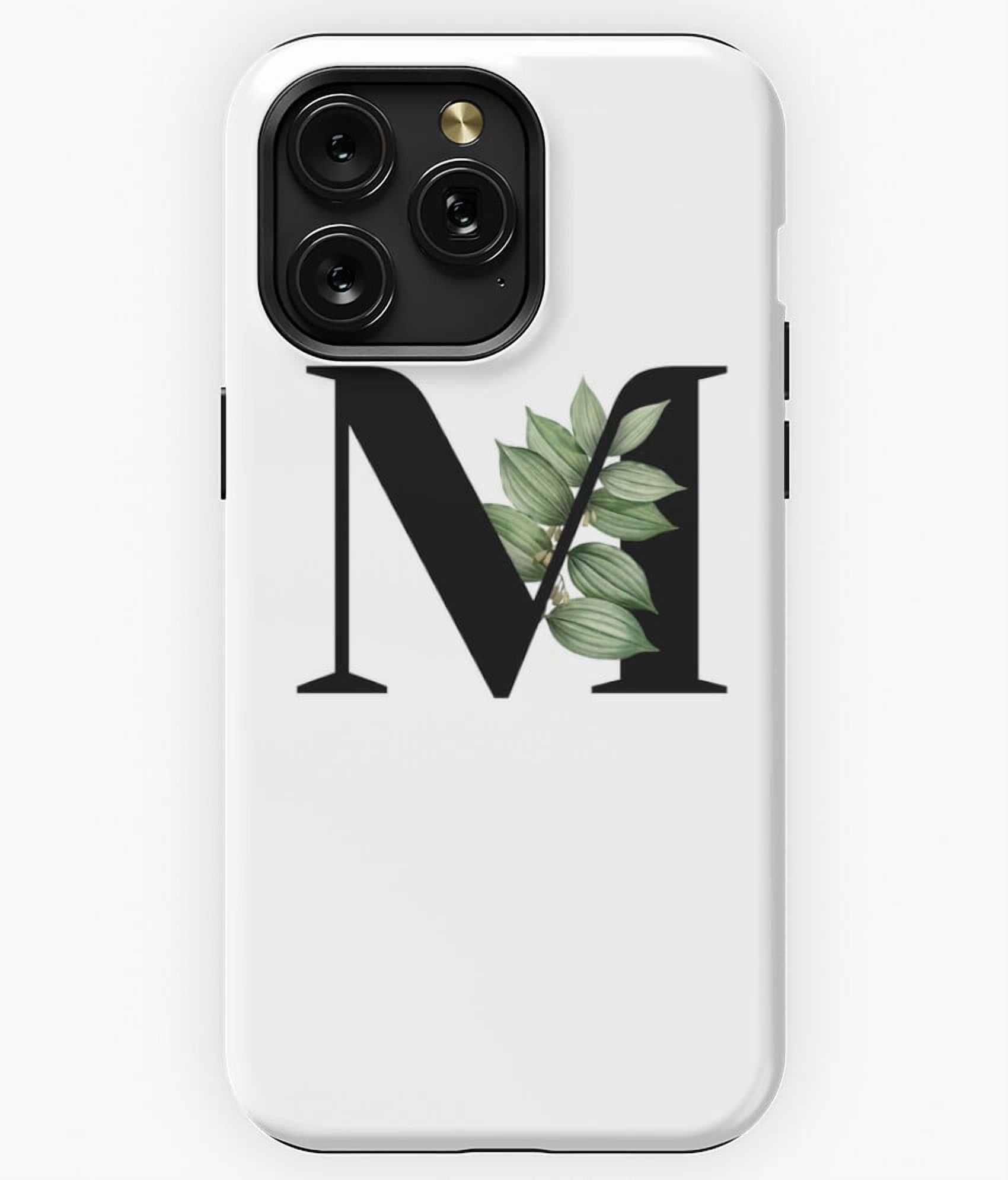 Botanical Themed Letter M Floral Monogram Initial A4214 Phone Case for ...