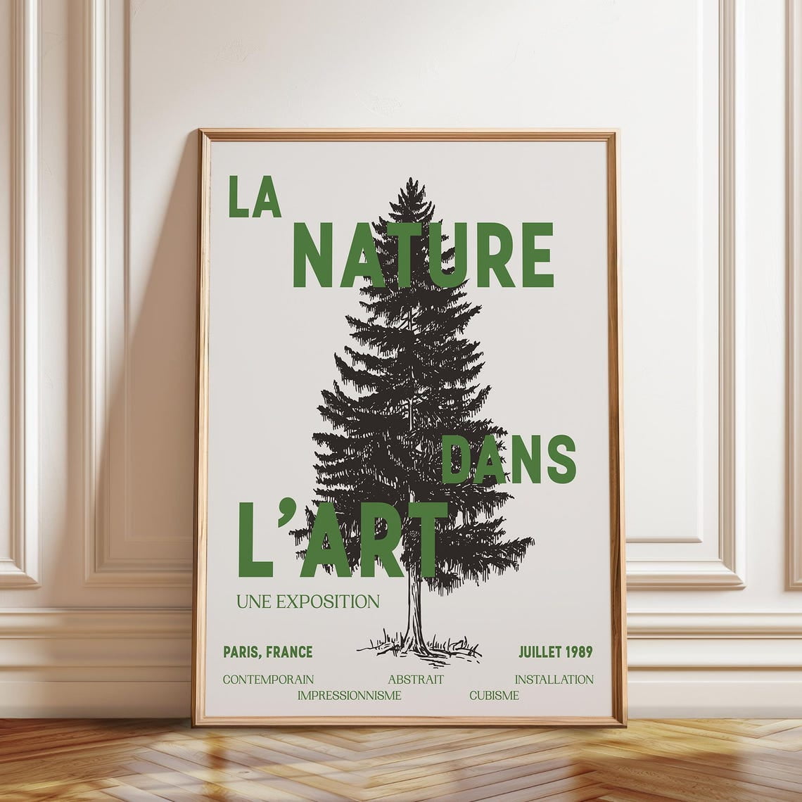 Botanical Tree Verdant Wall Art For Home Gallery Decor - La Nature Dans ...