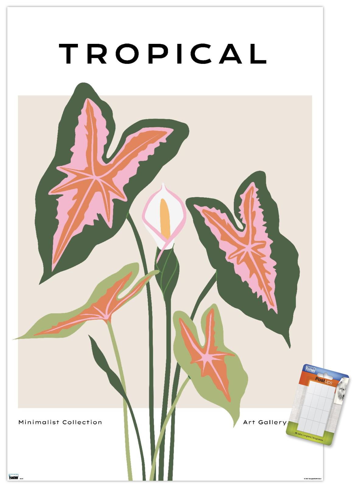 Botanical - Tropical Wall Poster, 22.375" x 34" - Walmart.com