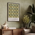 Botanical Vintage Nouveau Floral Art Version J, Unframed Canvas ...