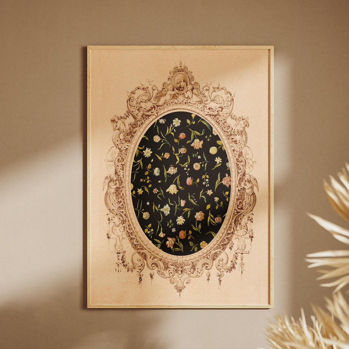 Botanical Vintage Print, Boho Print, Vintage Frame, Vintage Wall Art ...