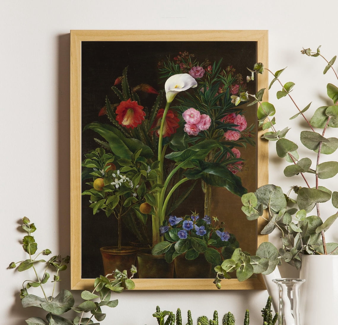 Botanical Vintage Wall Art, Vintage Floral Poster, Vintage Botanical ...