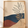 Botanical Wall Art Minimalist Leaf Illustration Modern Home Decor Line ...