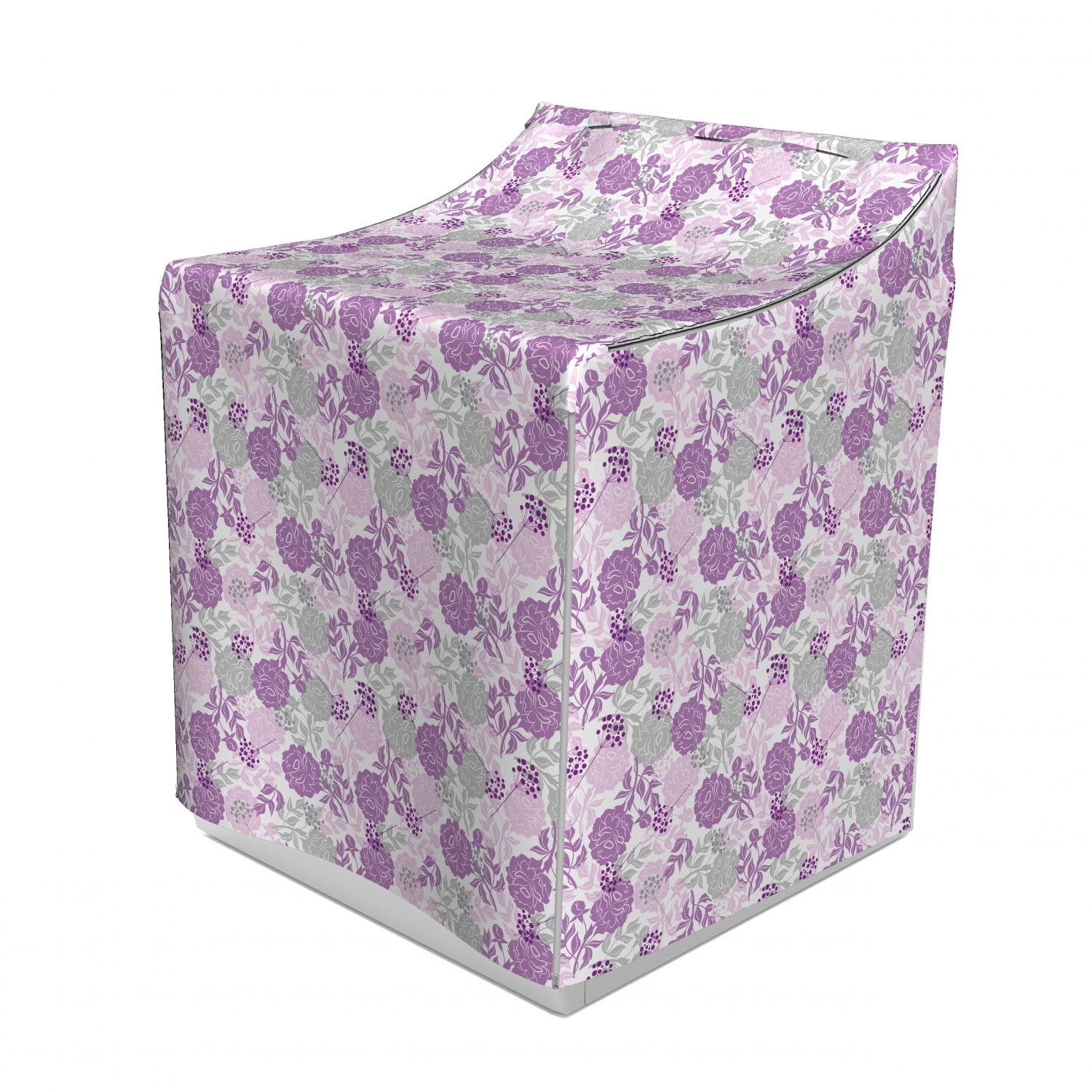 Botanical Washer Cover, Floral Theme Flowers and Berries Pattern ...