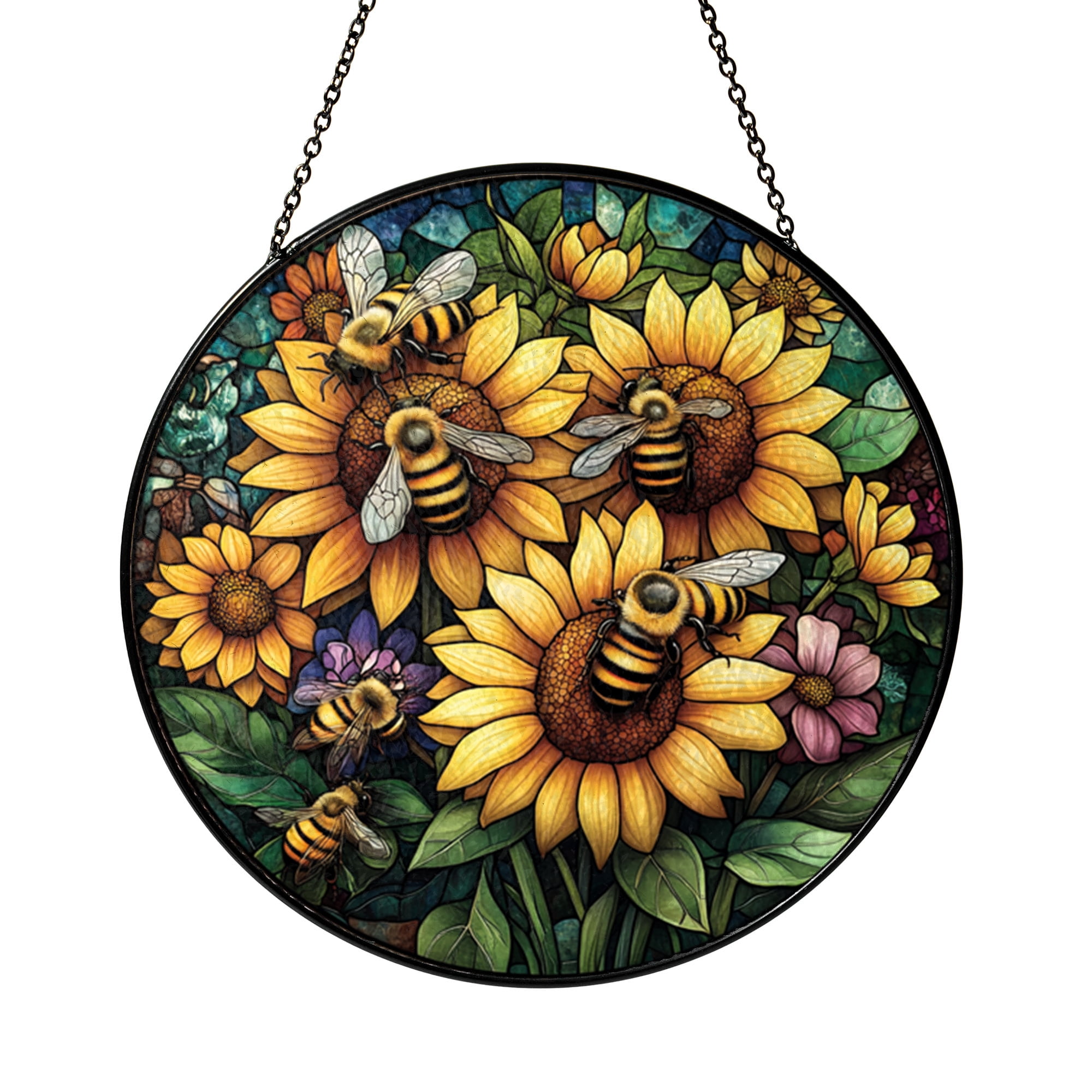Botanical Window Decor – Bee Floral Acrylic Suncatcher - Walmart.com