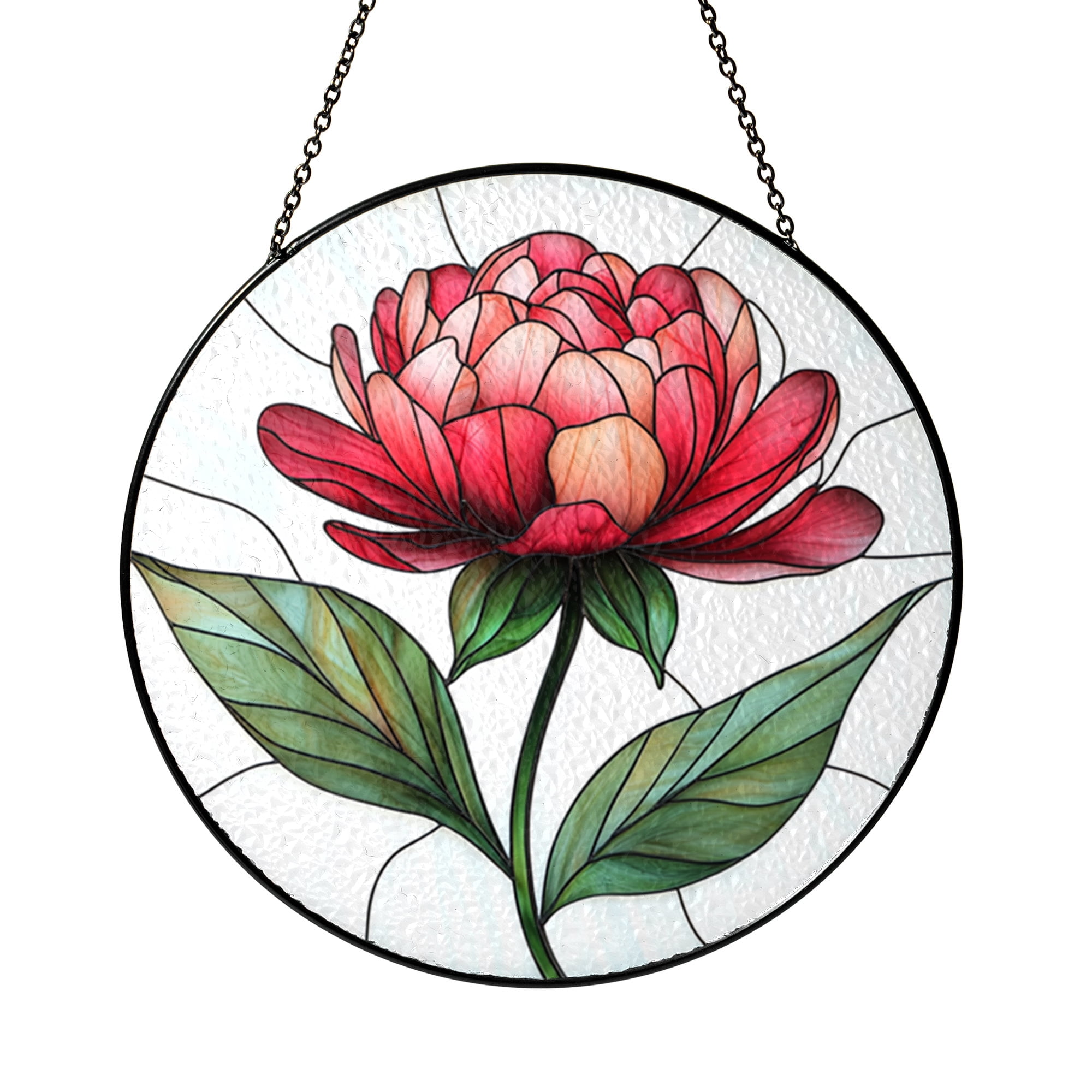 Botanical Window Hanging – Purple Bloom Glass Art - Walmart.com
