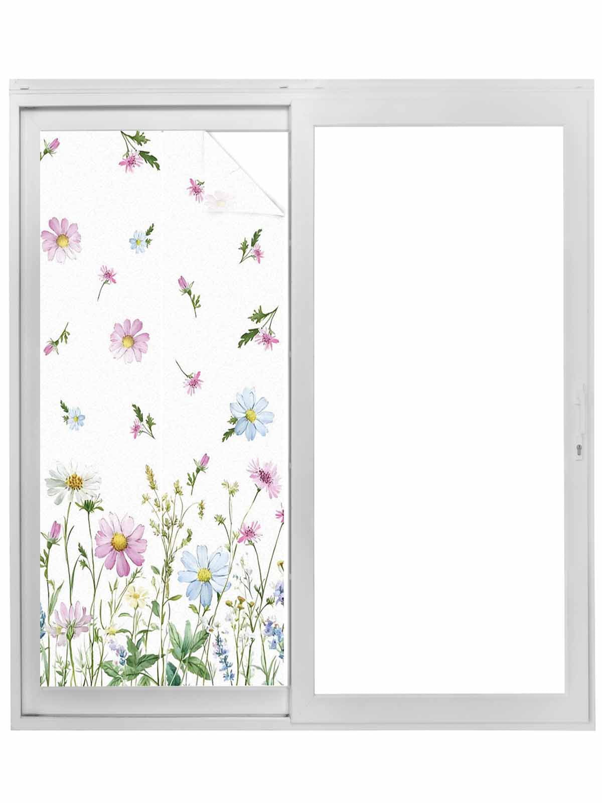 Botanical Window Privacy Film Stained Glass Window Film Decorative ...