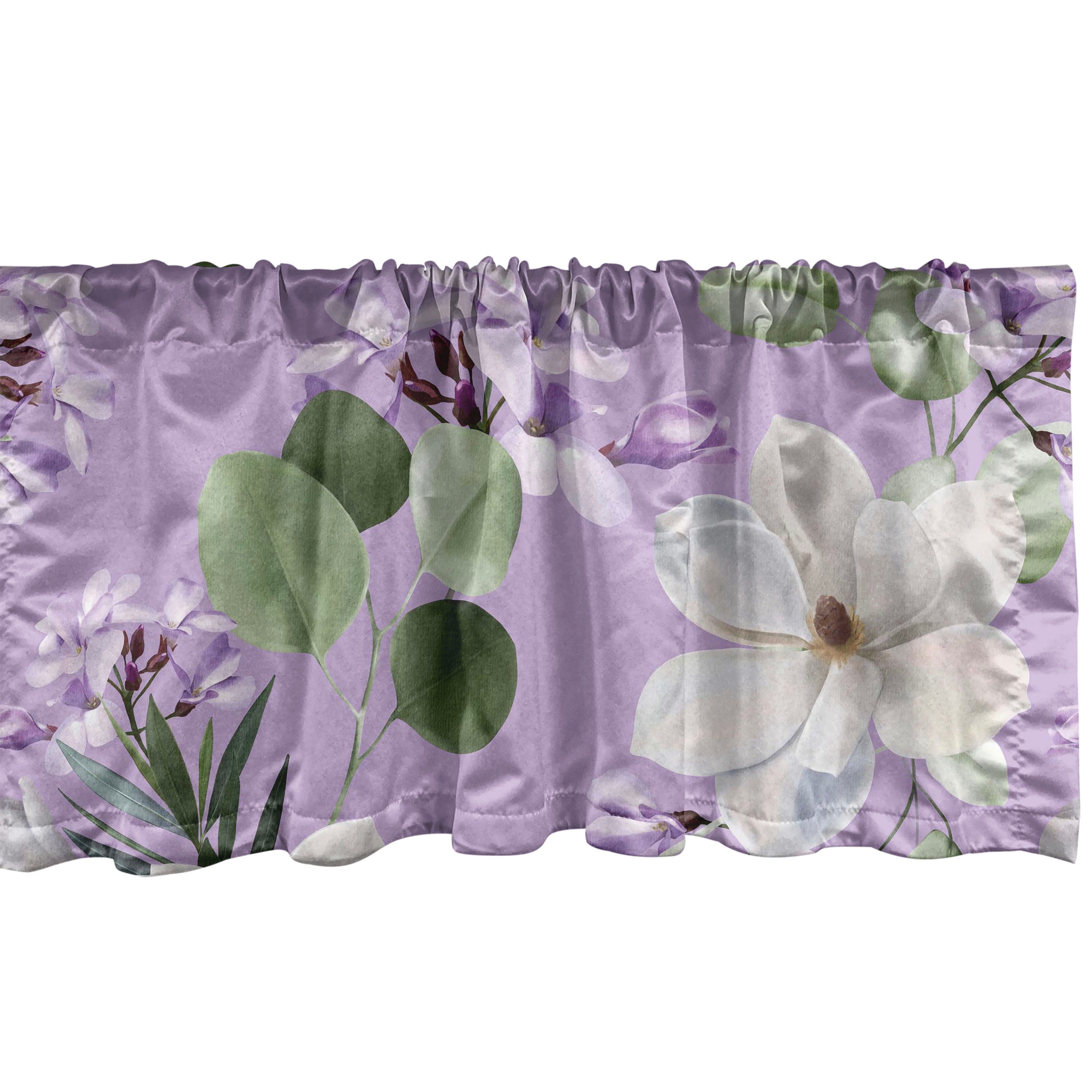 Botanical Window Valance, Spring Inspired Eucalyptus Leaf Print ...