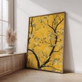 Botanical Yellow Floral Japanese Tree Branch Unframed Paper Print ...