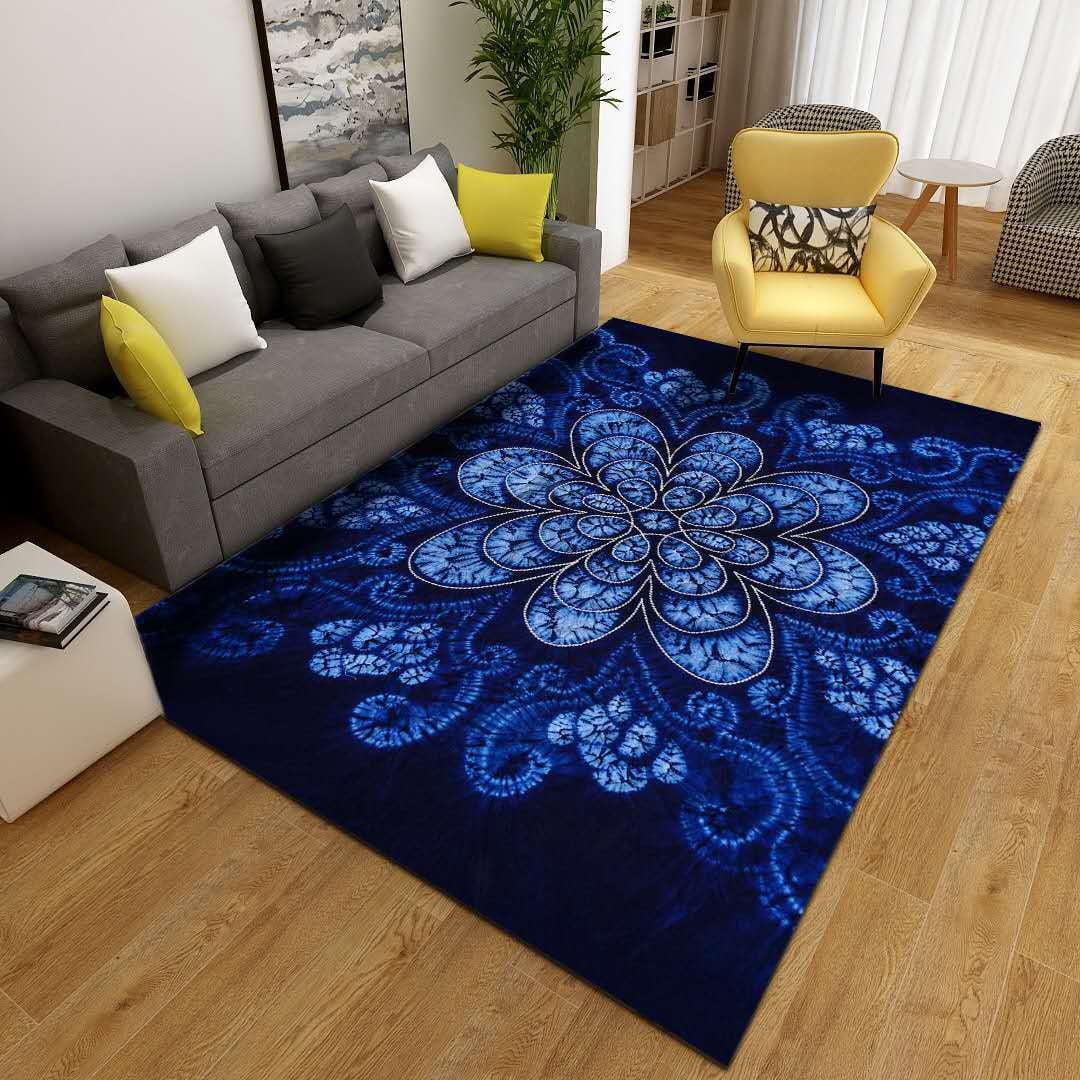 Botanical tree Leaves Leaf 3D printed Area Rug Anti-Slip Absorbent ...