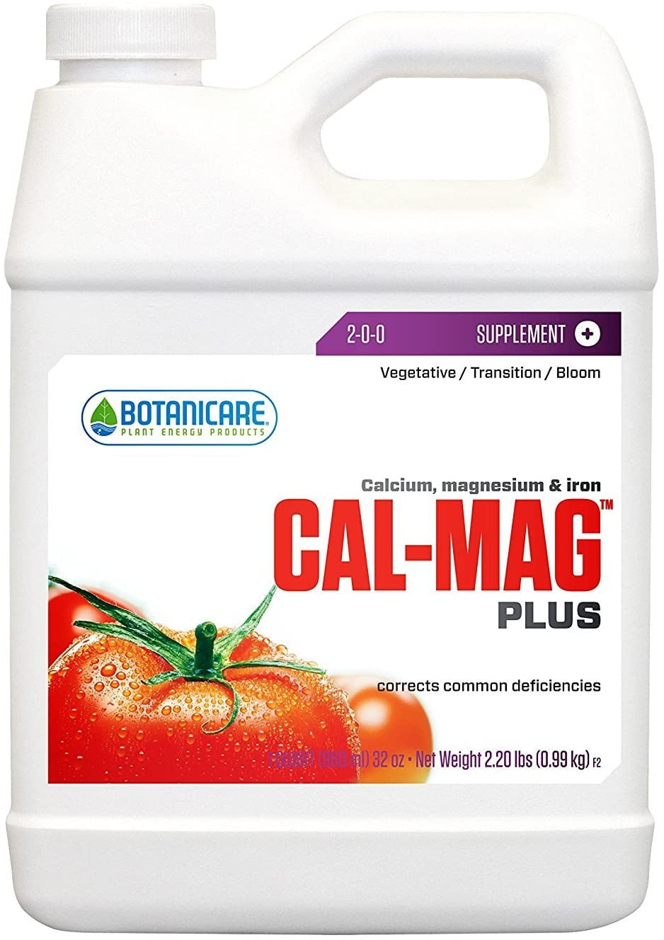 Botanicare Cal-MAG Plus Plant Supplement 2-0-0 Formula, 1-Quart 2 Pack ...