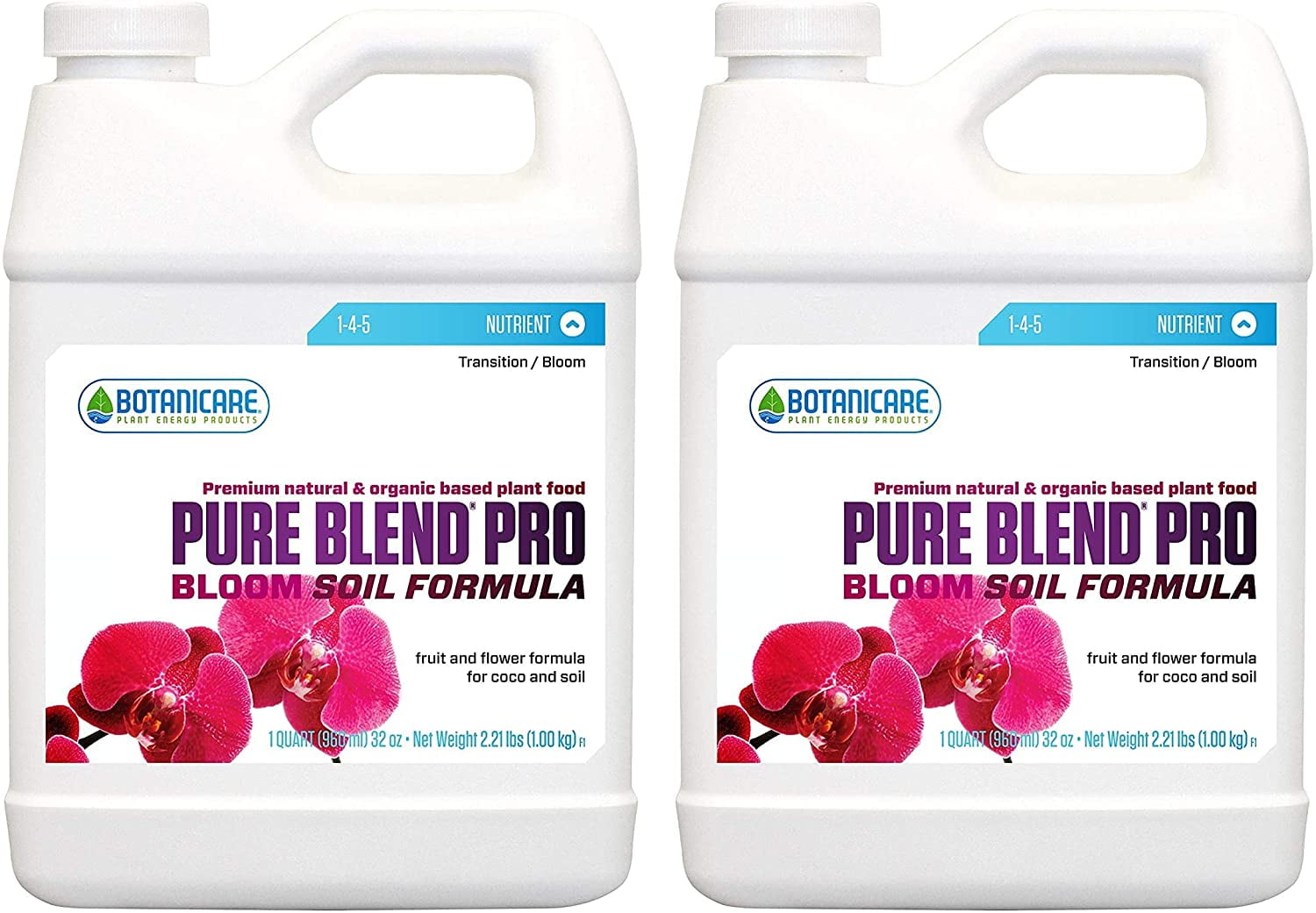 Botanicare Pure Blend PRO Bloom Soil Nutrient 1-4-5 Formula, 1-Quart ...