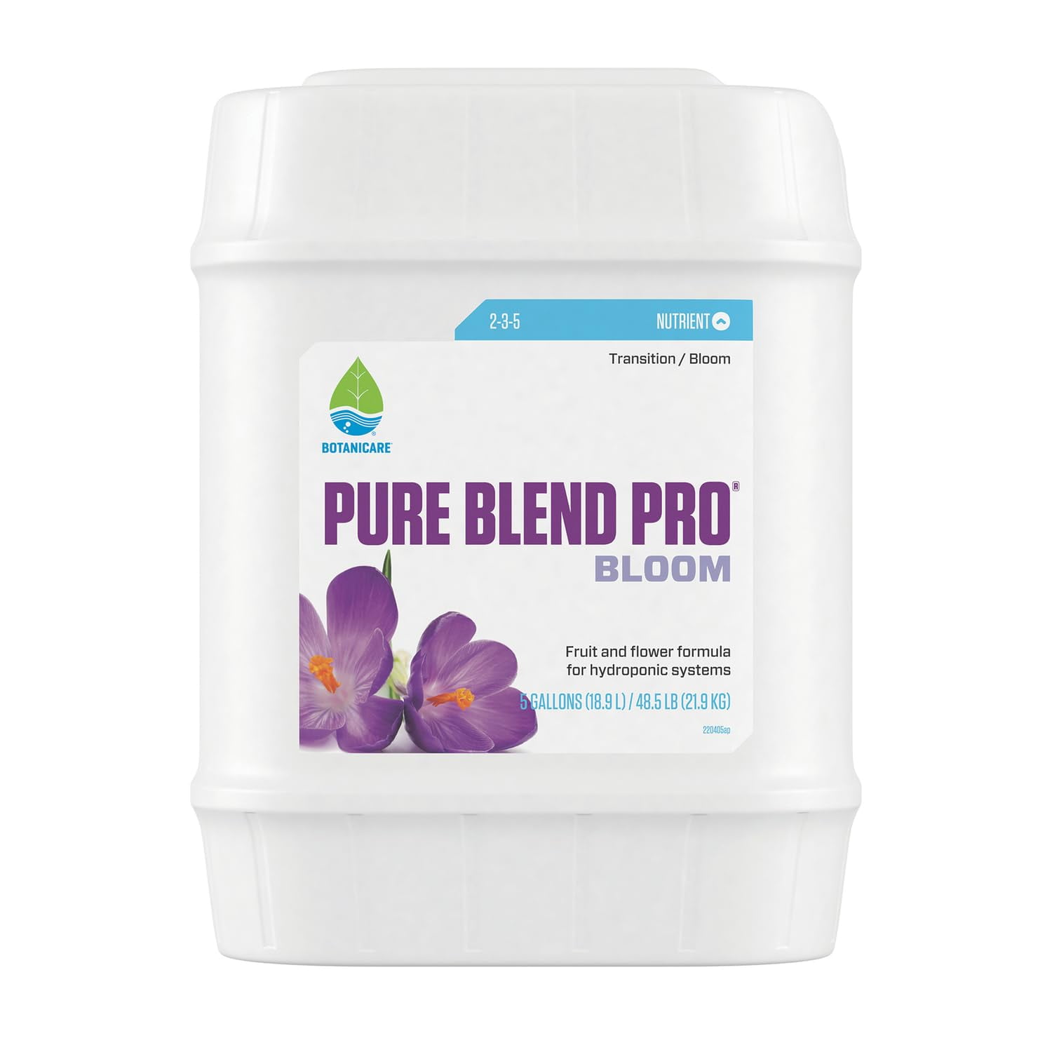 Botanicare Pure Blend Pro Bloom, Nutrient for Fruit and Flowers, 2-3-5 ...