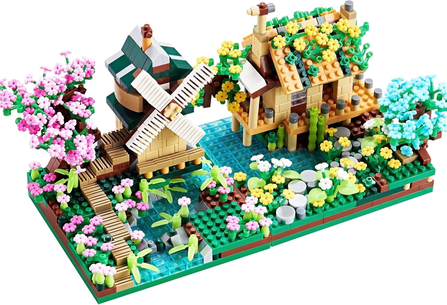 Botanicle Collection Sakura Tree House Micro Blocks Building Set for ...