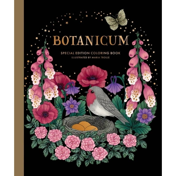 Maria Trolle Botanicum Coloring Book: Hardcover Adult Coloring Book ...