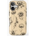 Botanink Pattern Yellow Floral Graphic Phone Case for iPhone 11 12 13 ...