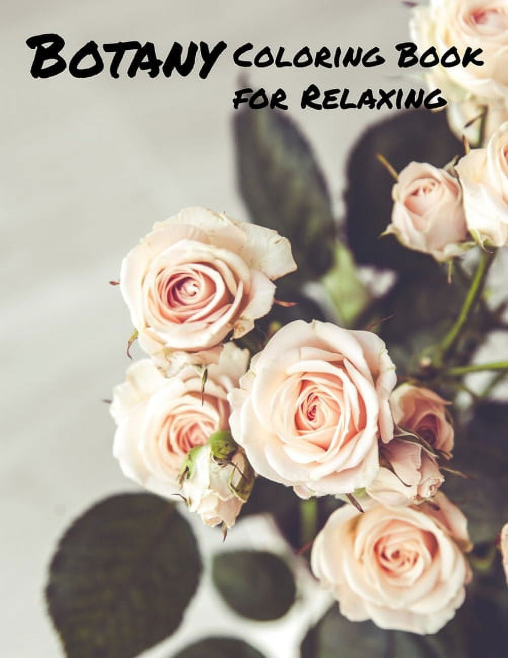 Botany Coloring Book for Relaxing : An Adult Coloring Book With ...