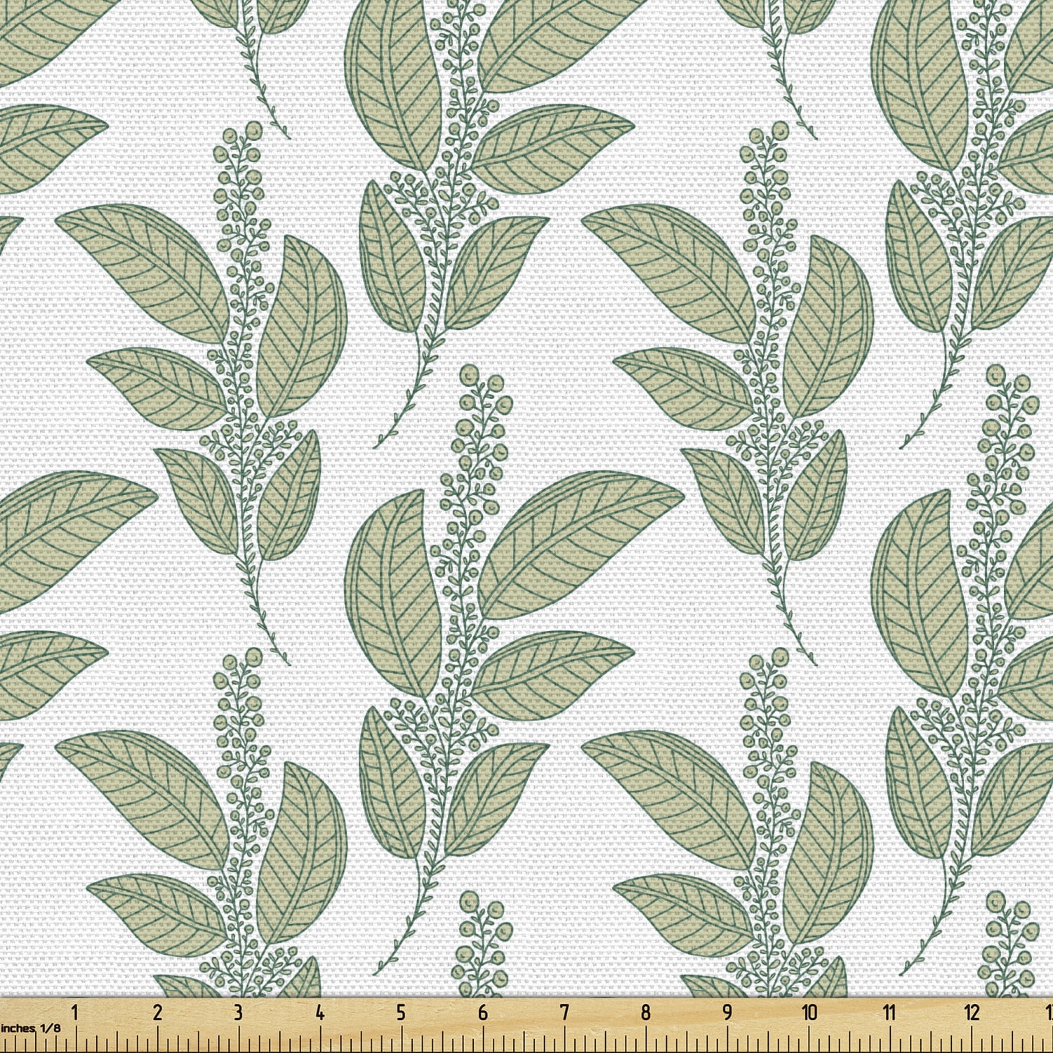 Botany Fabric by the Yard, Rhythmic Leaves and Blossoms of Wild ...