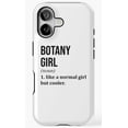 Botany Girl Definition Text Phone Case for iPhone 11 12 13 14 15 16 17 ...