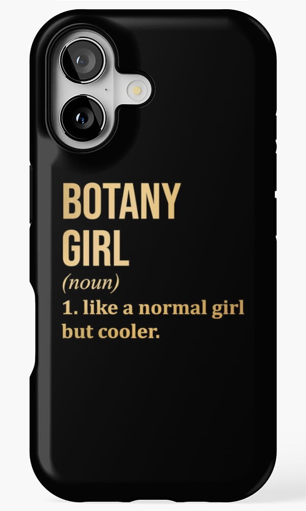 Botany Girl Gold Edition Phone Case for iPhone 11 12 13 14 15 16 17 Pro ...