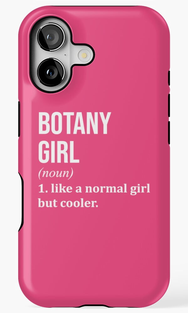 Botany Girl Women Quote Phone Case for iPhone 11 12 13 14 15 16 17 Pro ...