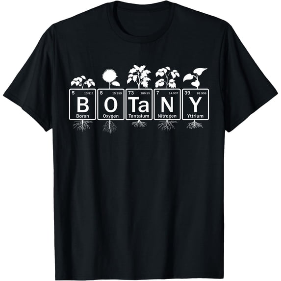 Botany In Periodic Table Elements Botanist T-Shirt , Vintage T-Shirt ...