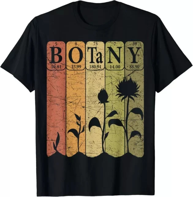 Botany Periodic Table Elements Plant Lover Botanical Shirt Unisex S-5XL ...