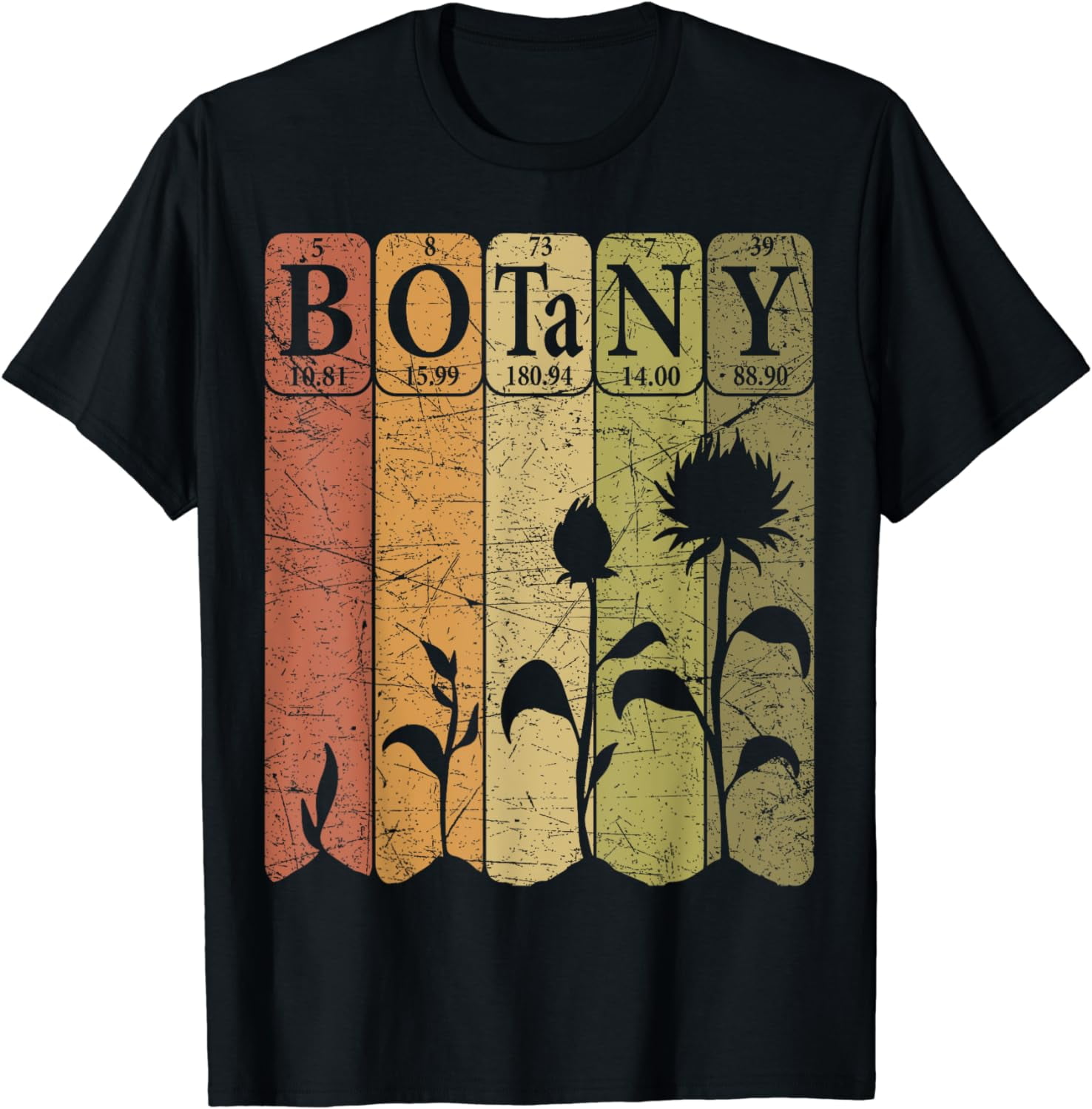 Botany Periodic Table Elements Plant Lover Botanical T-Shirt - Walmart.com