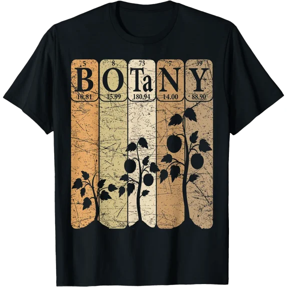 Botany Periodic Table Elements Plant Lover Botanical Unique Unisex T ...
