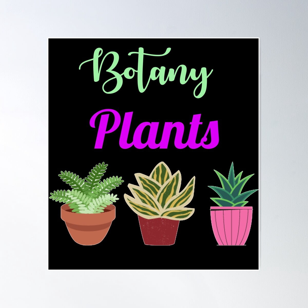 Botany Plants Poster Wall Art Modern Wall Decor For Living Room Bedroom ...