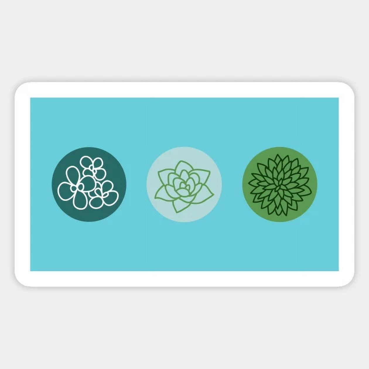 Botany Succulent Plants Nature Cactus Trees Sticker Laptop Quote ...