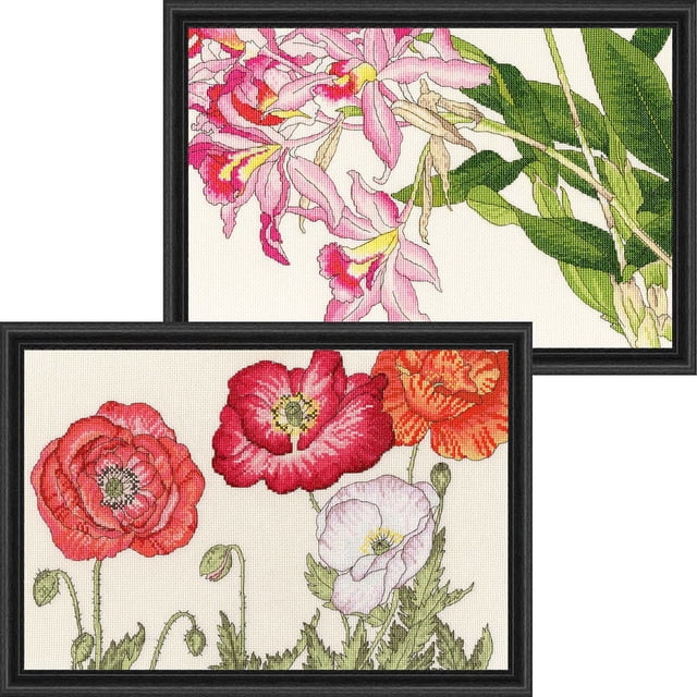 Bothy Threads Poppy & Orchid Blooms Counted Cross-Stitch - Walmart ...