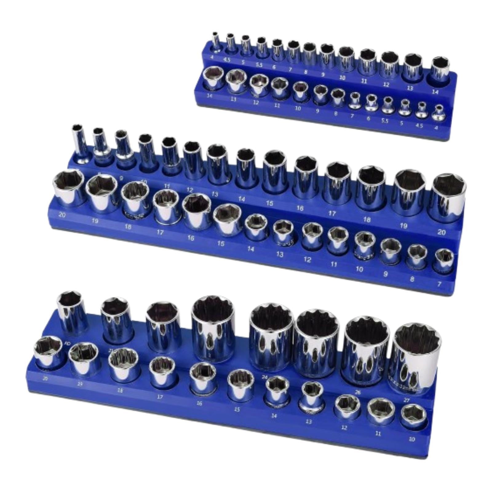 Bothyi 3 Pieces Magnetic Socket Organizers Socket Holders for Workbench ...