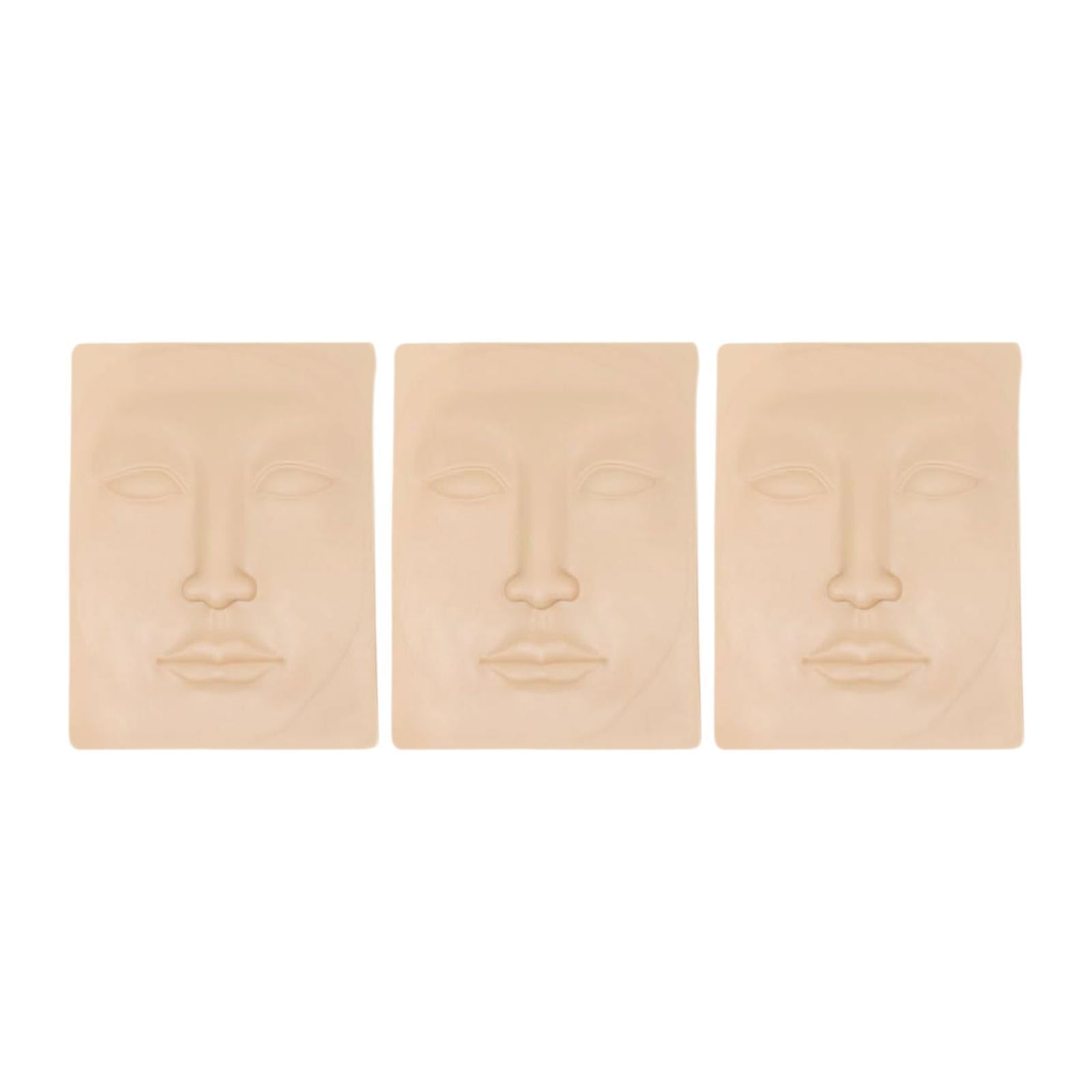 Bothyi 3Pcs Face Practice Skin Silicone Skin Permanent Makeup for ...