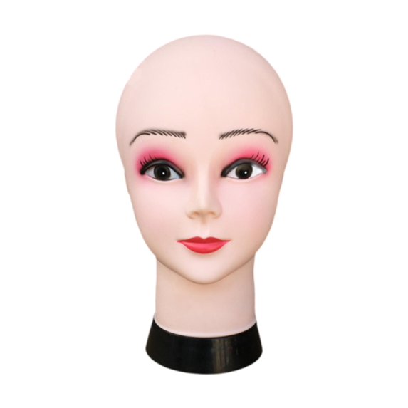 Bothyi Bald Female Mannequin Head Lightweight Manikin PVC Head for Hats ...