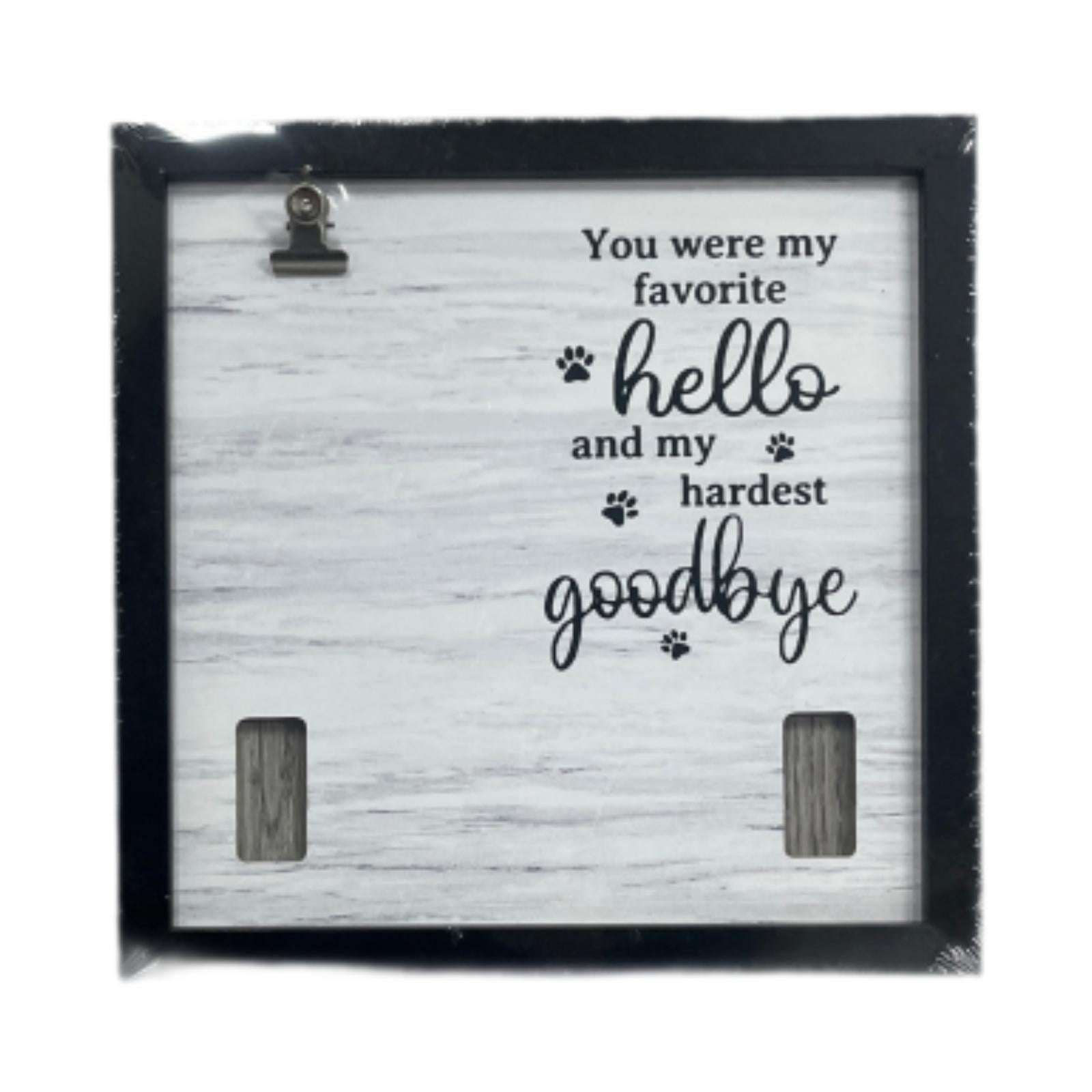 Bothyi Dog Cat Memorial Picture Frame Tabletop Decor Wood Dog Collar ...