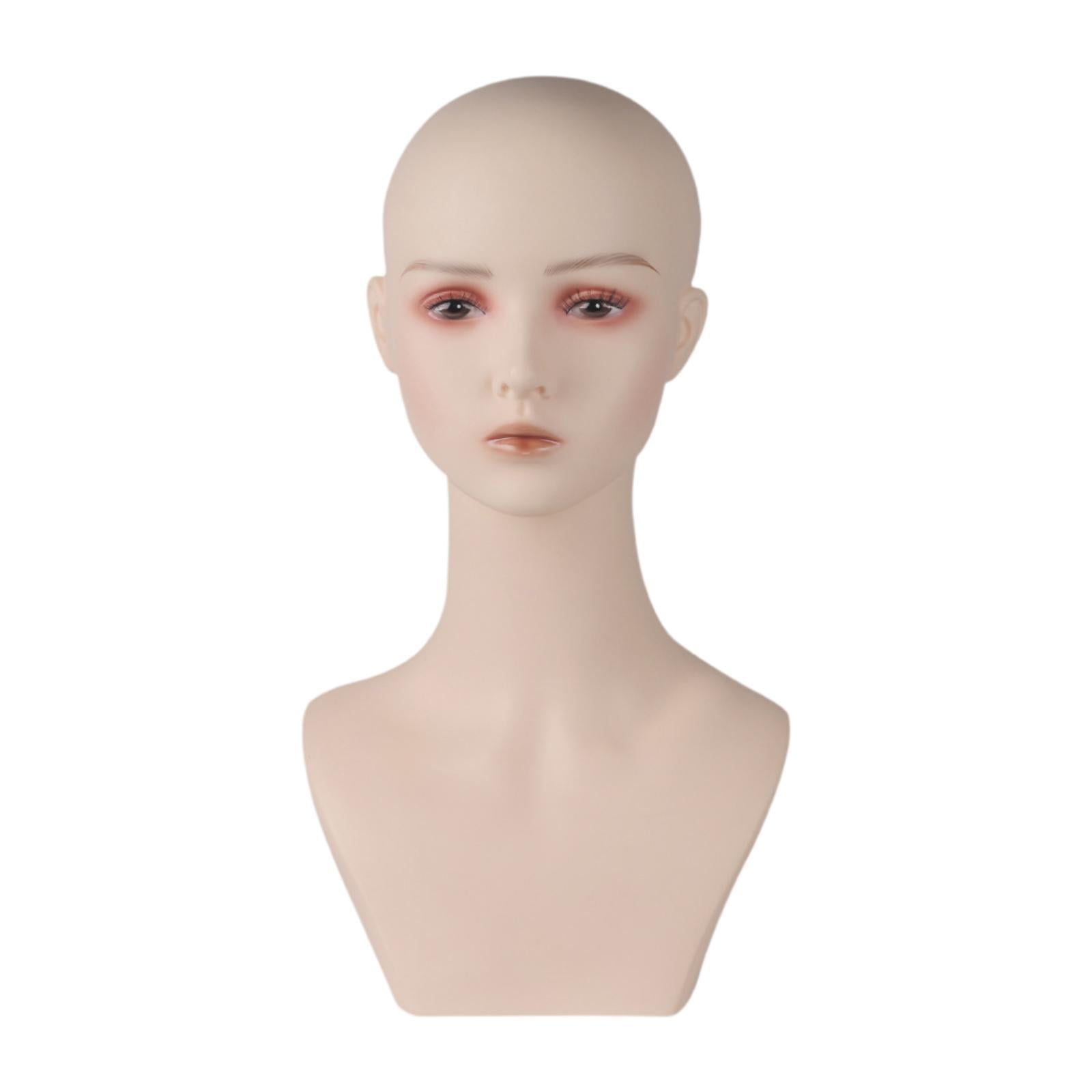 Bothyi Female Bald Mannequin Head Cosplay Mannequin Head Display for ...