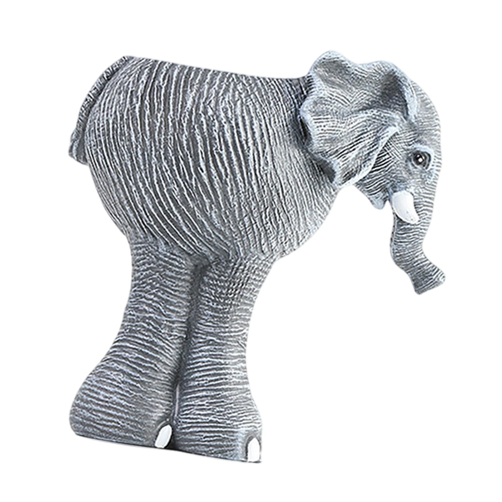 Bothyi Gray Elephant Plant Pot Container Flower Pot for Decorative Desk ...
