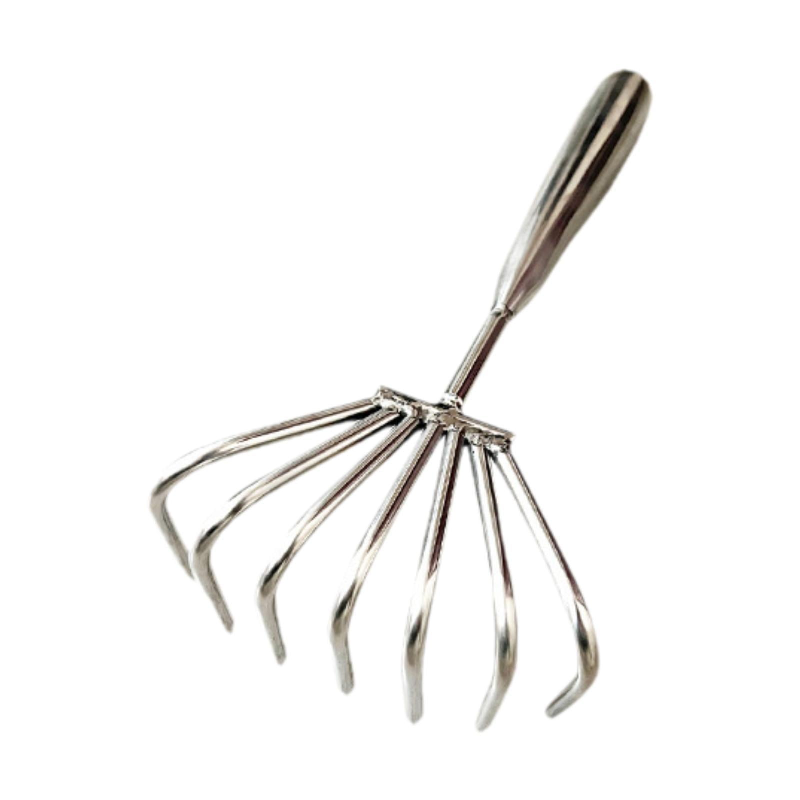 Bothyi Stainless Steel Claws Rake Multipurpose Comfortable Handle for ...