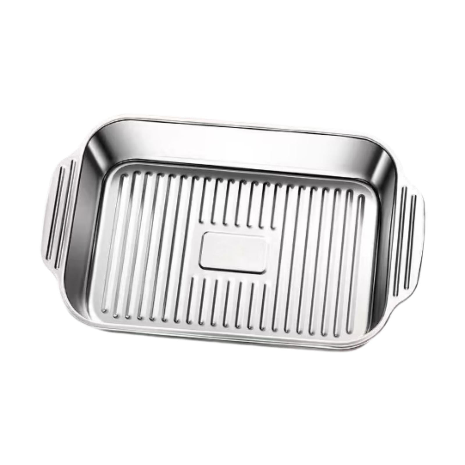 Bothyi Stainless Steel Deep Baking Pan with Handles Rectangular for ...