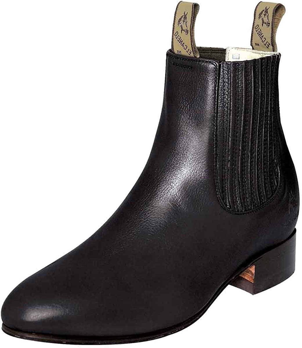 Botin Charro for Men's Canelo Deer (232) Leather,Anckle boots - Walmart.com