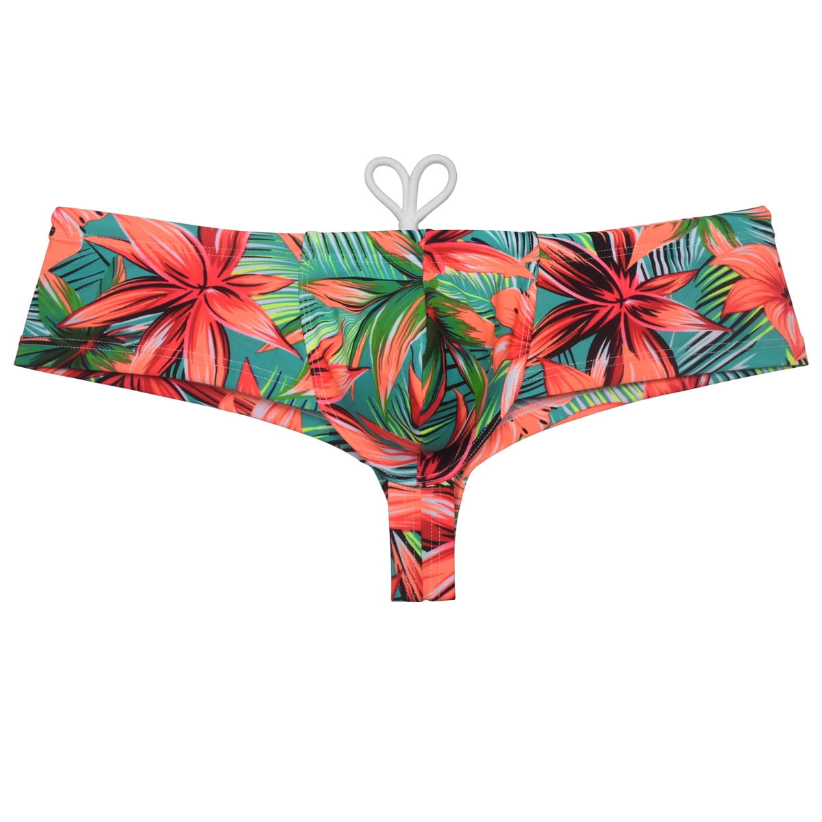 Botmois Men's Print Boxer Briefs Bathing Suit with Drawstring Quick-dry ...