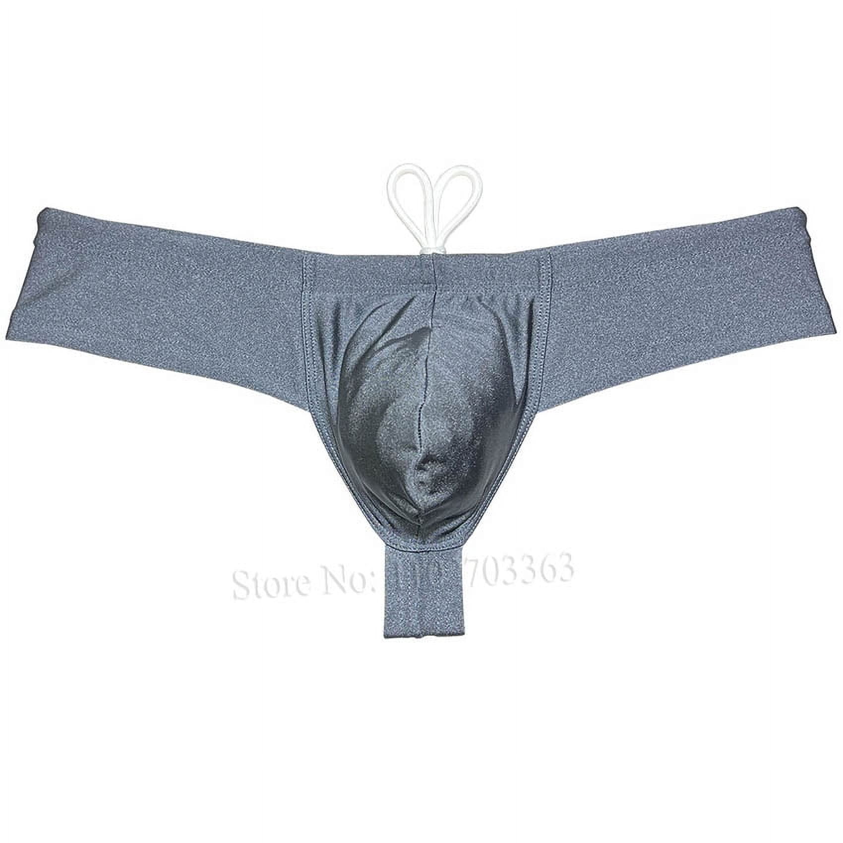 Botmois Men's Solid Swim Boxer Briefs Smooth Bikini Bottoms Thong Soft ...