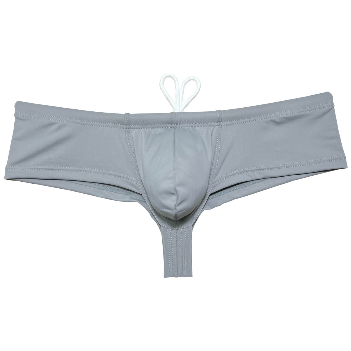 Botmois Men's Swim Briefs with Lining Drawstring Half Hip Boyshort ...