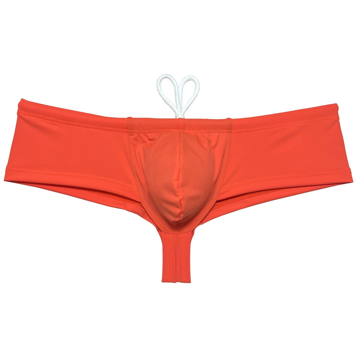 Botmois Men's Swim Briefs with Lining Drawstring Half Hip Boyshort ...