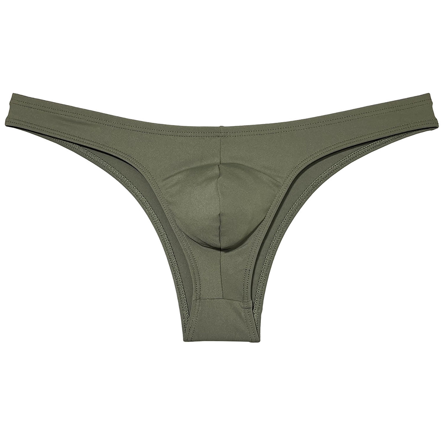 Botmois Mens Solid Spandex Briefs U-Convex Pouch Low-Rise Bikini ...