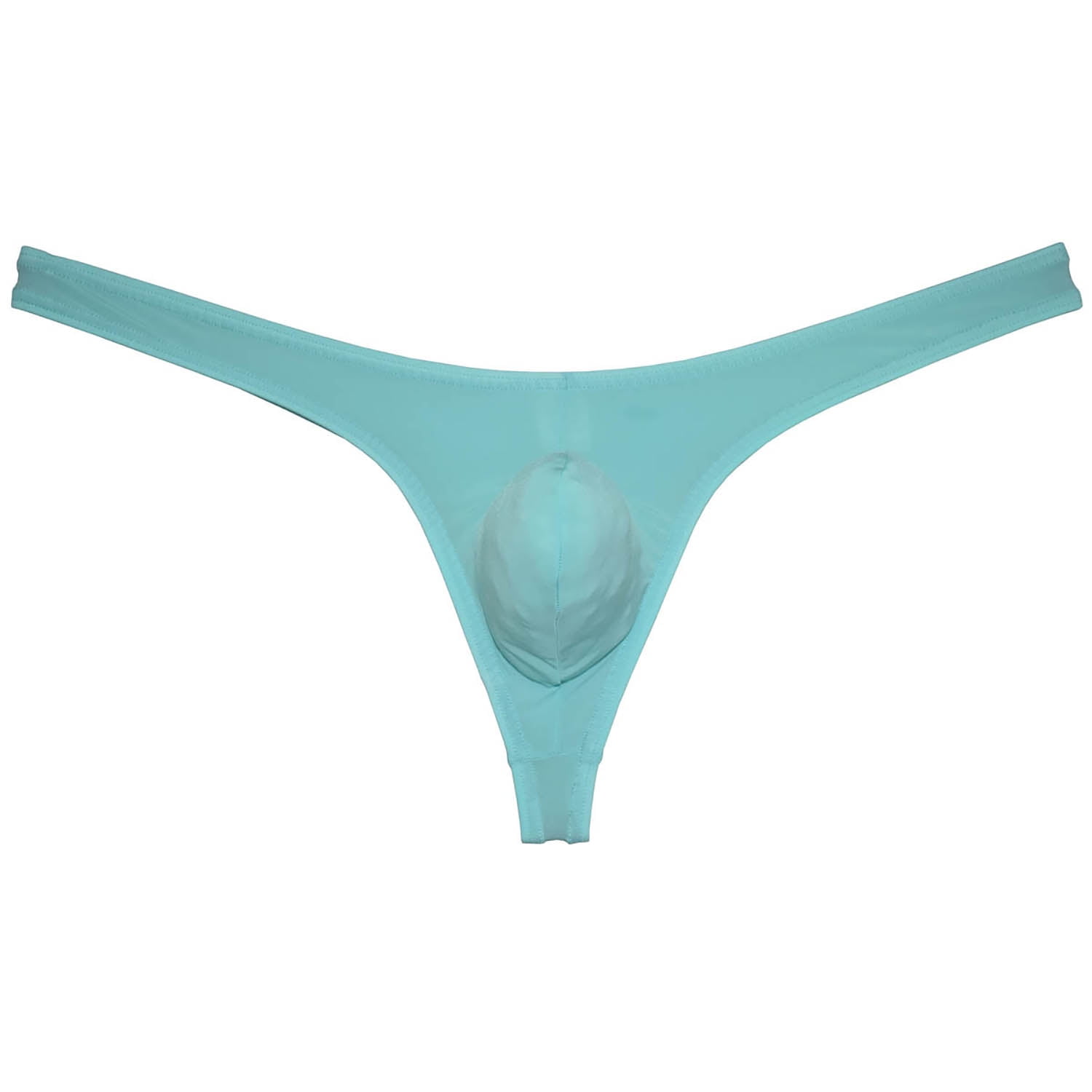 Botmois Mens Solid Thiny Ice Silk Bikini G String Male Cheeky T Panties
